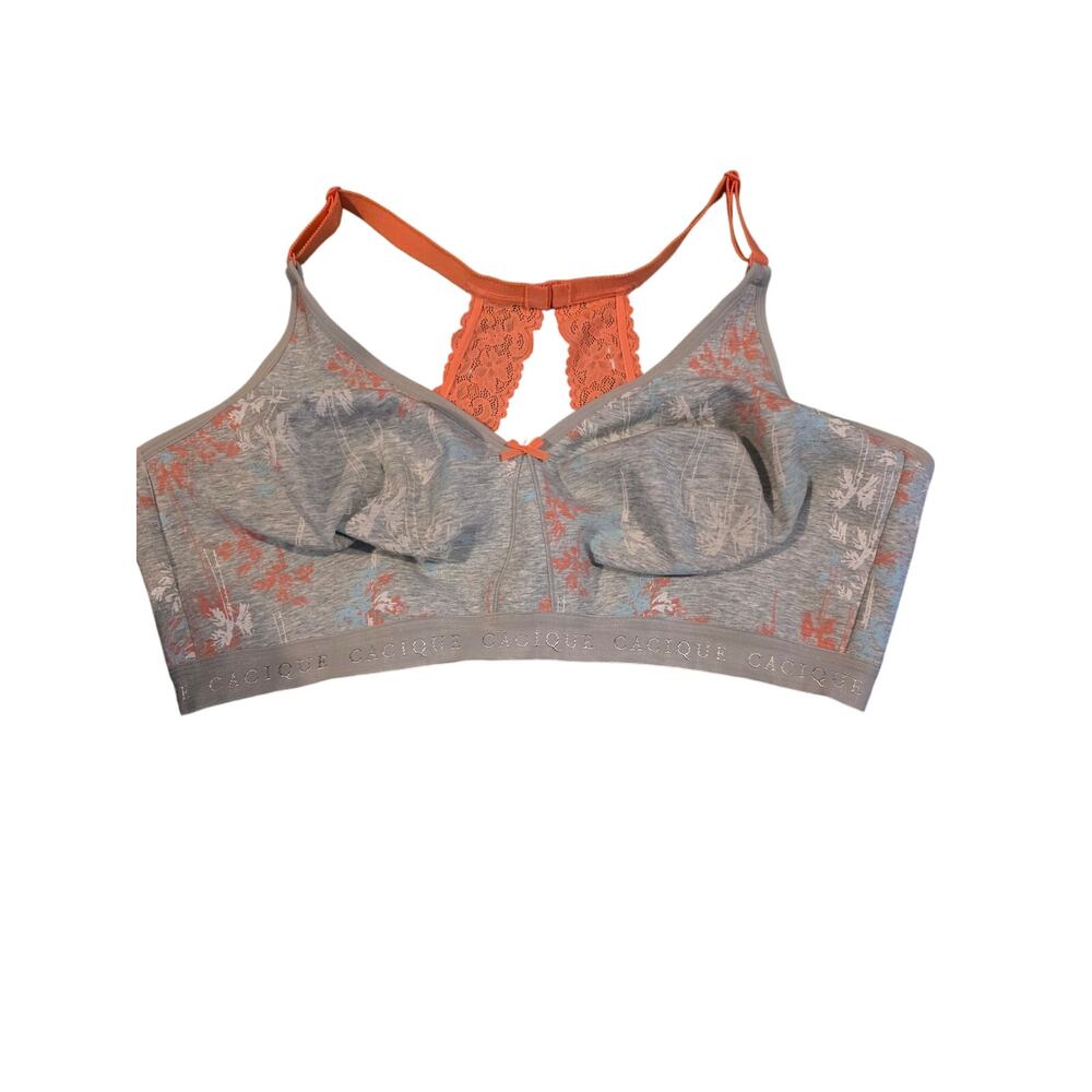 Cacique Cotton Unlined No Wire Bra 46ddd Womens Plus … - Gem
